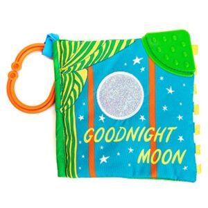 kids preferred goodnight moon soft book with on the go clip, 5 inches