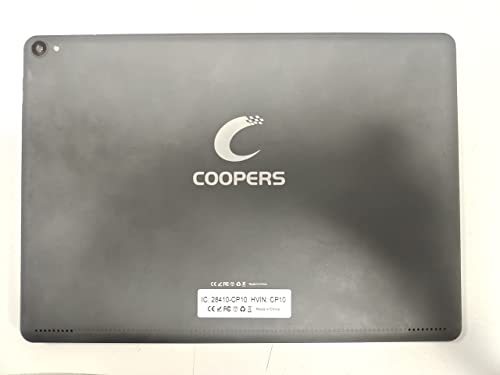 COOPERS Tablet 10 inch Android Tablet, Android 10 Tablet Quad Core Processor 32GB Storage Tablet Computer, 2GB RAM, 8MP Camera, Long Battery Life Black