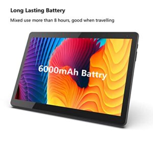 COOPERS Tablet 10 inch Android Tablet, Android 10 Tablet Quad Core Processor 32GB Storage Tablet Computer, 2GB RAM, 8MP Camera, Long Battery Life Black