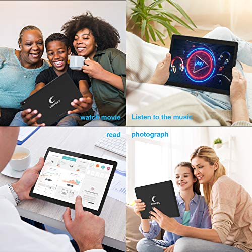 COOPERS Tablet 10 inch Android Tablet, Android 10 Tablet Quad Core Processor 32GB Storage Tablet Computer, 2GB RAM, 8MP Camera, Long Battery Life Black