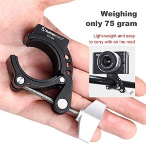 SUNWAYFOTO CC-01T Super Clamp with QR Plate for Phone,DJI OSMO ，Gopro Bike Clamp,Bike Phone Mount Clamp Adjustable