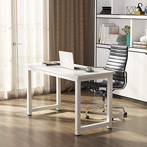 Tribesigns Corner Shelves and Computer Desk Bundle, Modern Simple Office Desk with Corner Bookshelf Set for Home Office