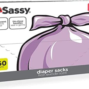 Sassy 250ct Diaper Sacks- Lavender