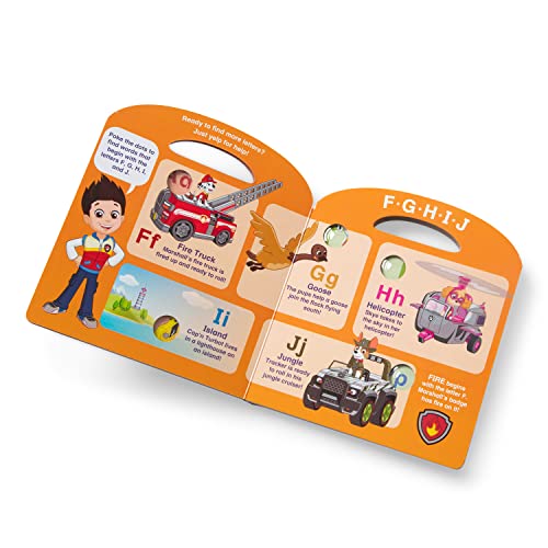 Melissa & Doug PAW Patrol Children's Book - Poke-A-Dot: Alphabet Adventure - PAW Patrol Activity Book, PAW Patrol Books For Preschoolers, ABC Books For Toddlers Ages 1+