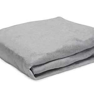 Delta Children Contoured Changing Pad with Plush Cover, Grey