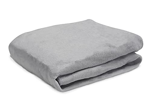 Delta Children Contoured Changing Pad with Plush Cover, Grey