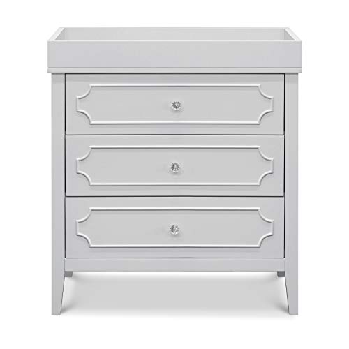 DaVinci Chloe Regency 3-Drawer Dresser In Fog Grey