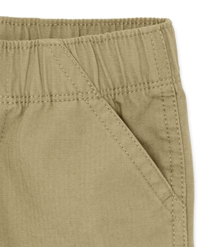 The Children's Place Baby Boys And Toddler Boys Pull on Cargo Shorts,Black/Flax/Storm 3 Pack,3T