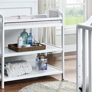 Suite Bebe Brees Changing Table in White and Vintage Birch