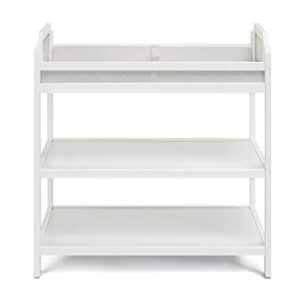 Suite Bebe Brees Changing Table in White and Vintage Birch