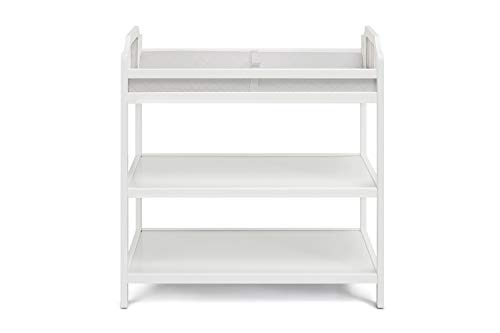 Suite Bebe Brees Changing Table in White and Vintage Birch