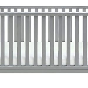 Suite Bebe Brees Convertible Island Crib in Gray and Vintage Birch, 53.5x37.5x30.5 Inch (Pack of 1)