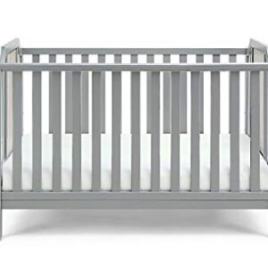 Suite Bebe Brees Convertible Island Crib in Gray and Vintage Birch, 53.5x37.5x30.5 Inch (Pack of 1)