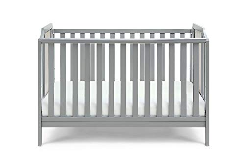 Suite Bebe Brees Convertible Island Crib in Gray and Vintage Birch, 53.5x37.5x30.5 Inch (Pack of 1)