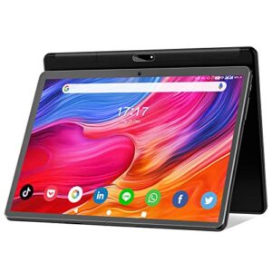 tablet 10.1 inch android 11 tablet 2023 latest update octa-core processor with 64gb storage, dual 13mp+5mp camera, wifi, bluetooth, gps, 128gb expand support, ips full hd display (black)