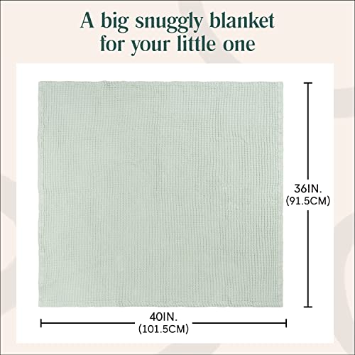 Simka Rose Waffle Baby Blanket-Muslin Swaddle Blankets-Baby Blankets for Boys & Girls Gender Neutral Toddler Blanket 100% Cotton- Stroller & Crib Blanket for Baby Nursery