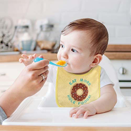 The Peanutshell Terry Bib Set for Baby Boys or Girls, 8 Pack Unisex Set for Feeding, Teething, Drooling