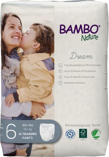 Bambo Nature Premium Training Pants (SIZES 4 TO 6 AVAILABLE), Size 6, 19 Count