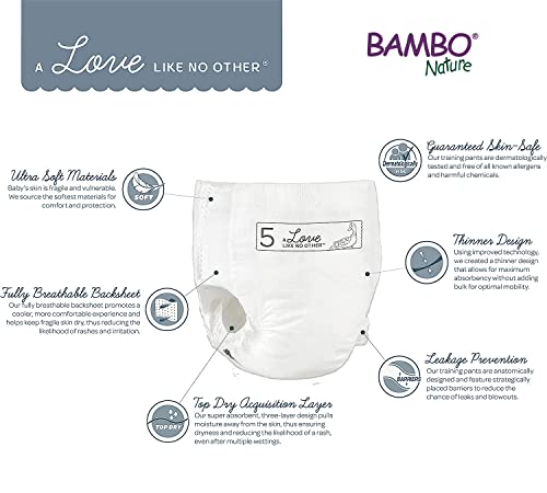 Bambo Nature Premium Training Pants (SIZES 4 TO 6 AVAILABLE), Size 6, 19 Count