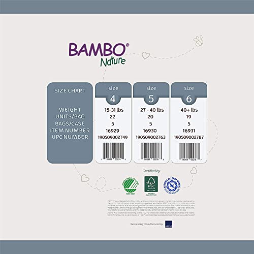 Bambo Nature Premium Training Pants (SIZES 4 TO 6 AVAILABLE), Size 6, 19 Count