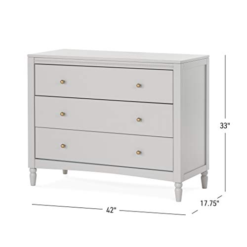 Child Craft Stella 3 Drawer Dresser, Gentle Gray