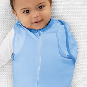 SwaddleMe Arms Free Convertible Pod – Size Large, 3-6 Months, 2-Pack (Lucky Star) Zip-up Baby Swaddle Helps Transition to Arms Out Sleep for Safe Rolling and Self-Soothing