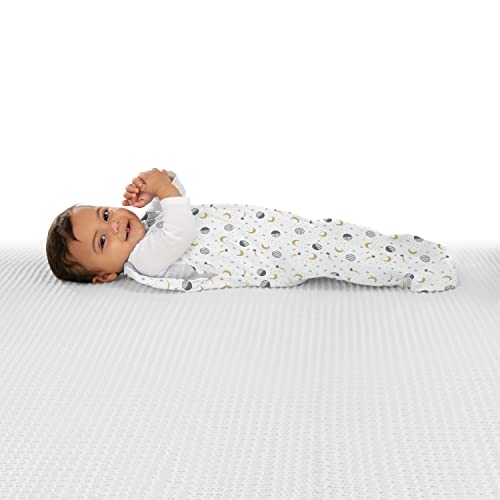 SwaddleMe Arms Free Convertible Pod – Size Large, 3-6 Months, 2-Pack (Lucky Star) Zip-up Baby Swaddle Helps Transition to Arms Out Sleep for Safe Rolling and Self-Soothing