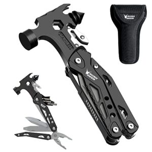 [upgraded hammer multitool] gift for men dad husband brother boyfriend boys,16-in-1 hammer multi-tool,personalized men gift for christmas present stocking stuffer, cool birthday gift idea for men son