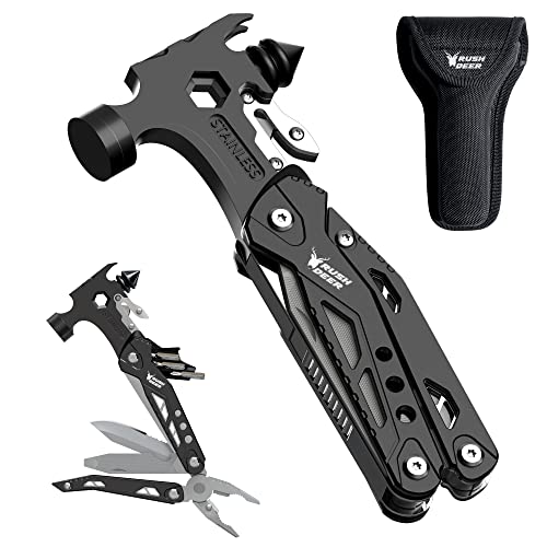 [Upgraded Hammer Multitool] Gift for Men Dad Husband Brother Boyfriend Boys,16-in-1 Hammer Multi-Tool,Personalized Men Gift for Christmas Present Stocking Stuffer, Cool Birthday Gift Idea for Men Son