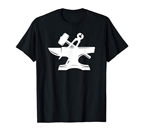 Farrier Metalworker Blacksmith Anvil Smith Forging T-Shirt