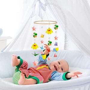 2 Pieces Nursery Crib Mobile Arm Cover Baby Crib Mobile Bed Bell Holder Cover Infant Music Box Toy Holder Cover Wind Chime Bracket Fabric Cover for Crib Mobile Arm DIY Mobile (White)