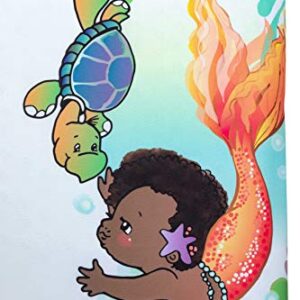 Baby Titi - Fitted Crib Sheet, Mermaids Under The Sea, Soft Microfiber, Crib Sheets for Girls, African American, Asian, Latina Mattress Sheets for Crib and Toddler Beds (Mermaid)…