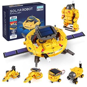 stem projects for kids, science kits for boys, solar space toys gifts for 8-14 year old teen boys girls, 120pcs building experiments robots for teenage ages 9 10 11 12.