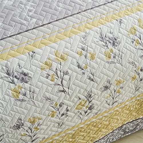 MERRY HOME Queen Quilt Set, 3-Piece Queen Size Quilt Sets with 2 Pillow Shams- Boho Reversible Soft and Lightweight Queen Quilt Bedding Bedspread Coverlet Set