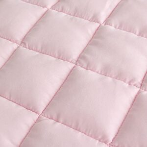 Moonsea Toddler Nap Mat Pink, Removable Pillow and Fleece Minky Blanket, Lightweight and Soft Perfect for Kids Preschool, Daycare, Travel Sleeping Bag for Girls, 21" x 50" Fit on a Standard Cot