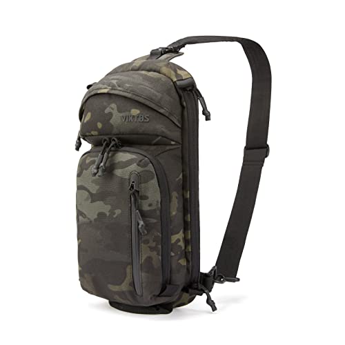 VIKTOS Tactical Weather-Resistant Minimalist Upscale 2 CCW Slingbag, Multicam Black