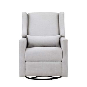 suite bebe pronto gliding swivel recliner, 29x35x40.5 inch (pack of 1), blanco white fabric