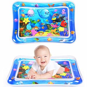 tummy time water mat inflatable baby water play mat for 3 6 9 months newborn girl & boy early activity center