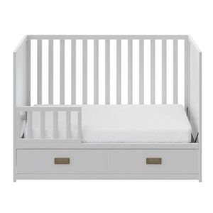 little seeds haven toddler guard rail, nursery furniture, white