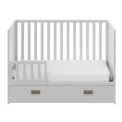 Little Seeds Haven Toddler Guard Rail, Nursery Furniture, White