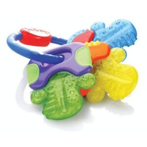 nuby ice gel teether keys, 1 pack multicolor