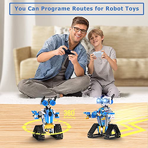 Henoda STEM Robot Toy for 8-16 Year Olds, Programmable Building Kit with APP or Remote Control, Educational Birthday Gift