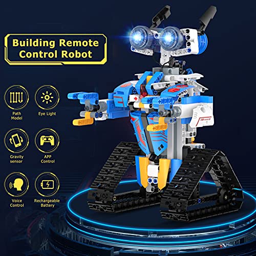 Henoda STEM Robot Toy for 8-16 Year Olds, Programmable Building Kit with APP or Remote Control, Educational Birthday Gift