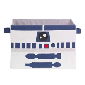 lambs & ivy star wars r2d2 foldable/collapsible storage bin/basket organizer