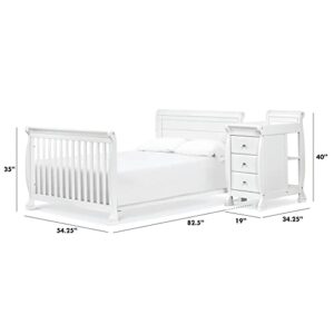 DaVinci Full-Size Conversion Kit (M5589) for Kalani Crib and Changer Combo in White