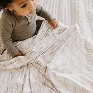 Copper Pearl Large Premium Knit Baby Swaddle Receiving Blanket Bliss