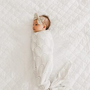 Copper Pearl Large Premium Knit Baby Swaddle Receiving Blanket Bliss