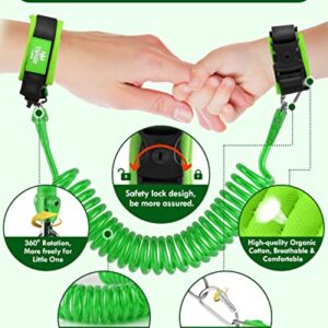 Toddler Leash for Boys and Girls , 4-in-1 Leash for Kids, Toddler Harness with Leash, Child Leash for Walking with Baby Safety Anti Lost Wrist Link (Dinosau