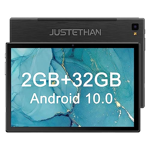 Justethan Android Tablet, Upgraded Google Certificated 10 inch Tablet with Octa-Core, 32GB Storage can be expanded to 128GB, 13MP+5MP Dual Camera, 1280x800 IPS HD Display, Latest Model 2023, Black