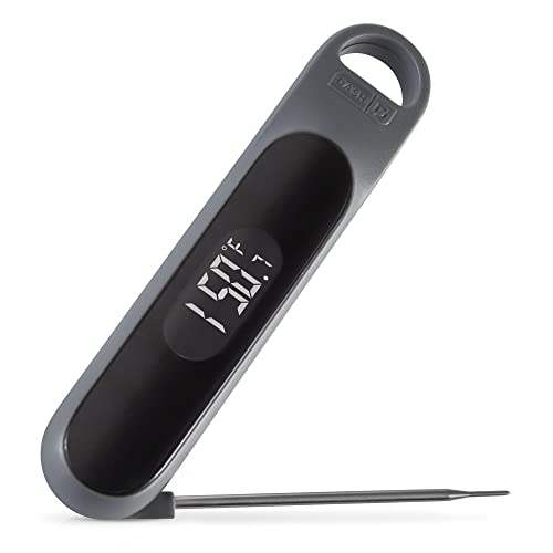 Dash Precision Quick-Read Meat Thermometer - Waterproof Kitchen and Outdoor Food Cooking Thermometer with Digital LCD Display - BBQ, Chicken, Seafood, Steak, Turkey, & Other Meat, Batteries Included